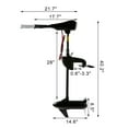 26 LBS Thrust Electric Trolling Motor, 28 in Shaft for Fishing Boats ...