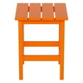 Garden Square Plastic Adirondack Outdoor Side Table, Orange - Walmart.com