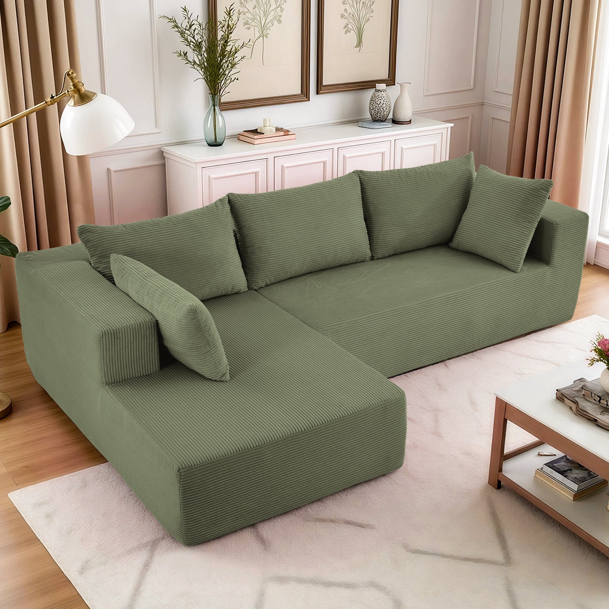 Click here for Korser Sectional Sofa With L-Shape Chaise Modern M... prices