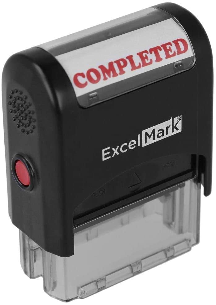 Completed Self Inking Rubber Stamp - Red Ink | Walmart Canada