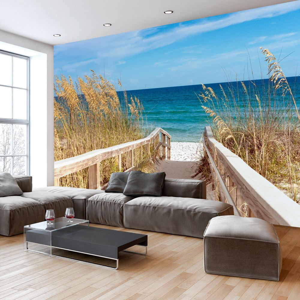 Tiptophomedecor Landscape Wallpaper Wall Mural - Summer At The Seaside ...