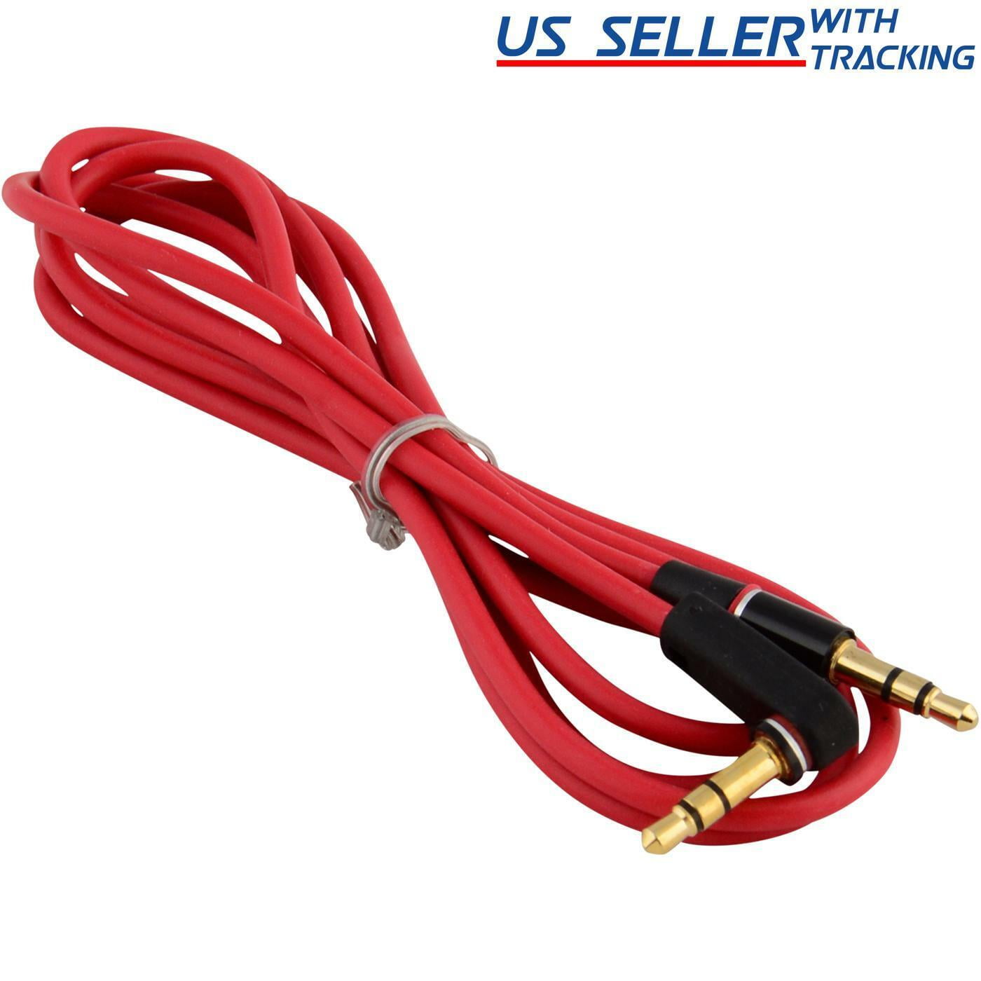 (5-pack) 3.5mm Male to M Aux Cable Cord L-Shaped Car Audio Headphone ...