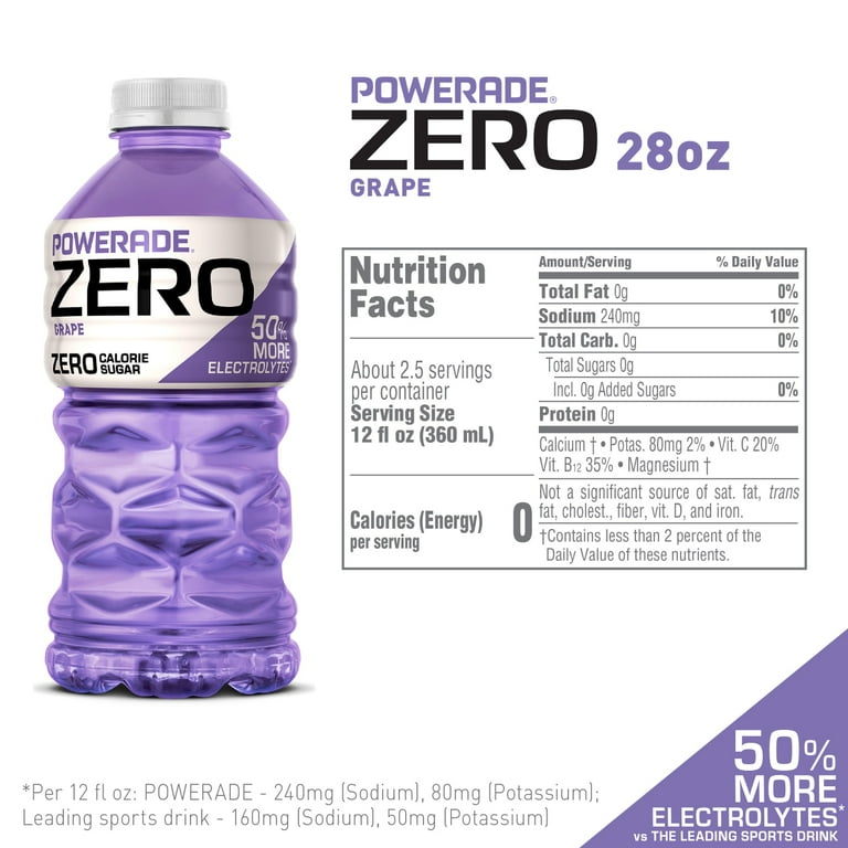 POWERADE Electrolyte Enhanced Zero Sugar Mixed Berry Sport, 41% OFF