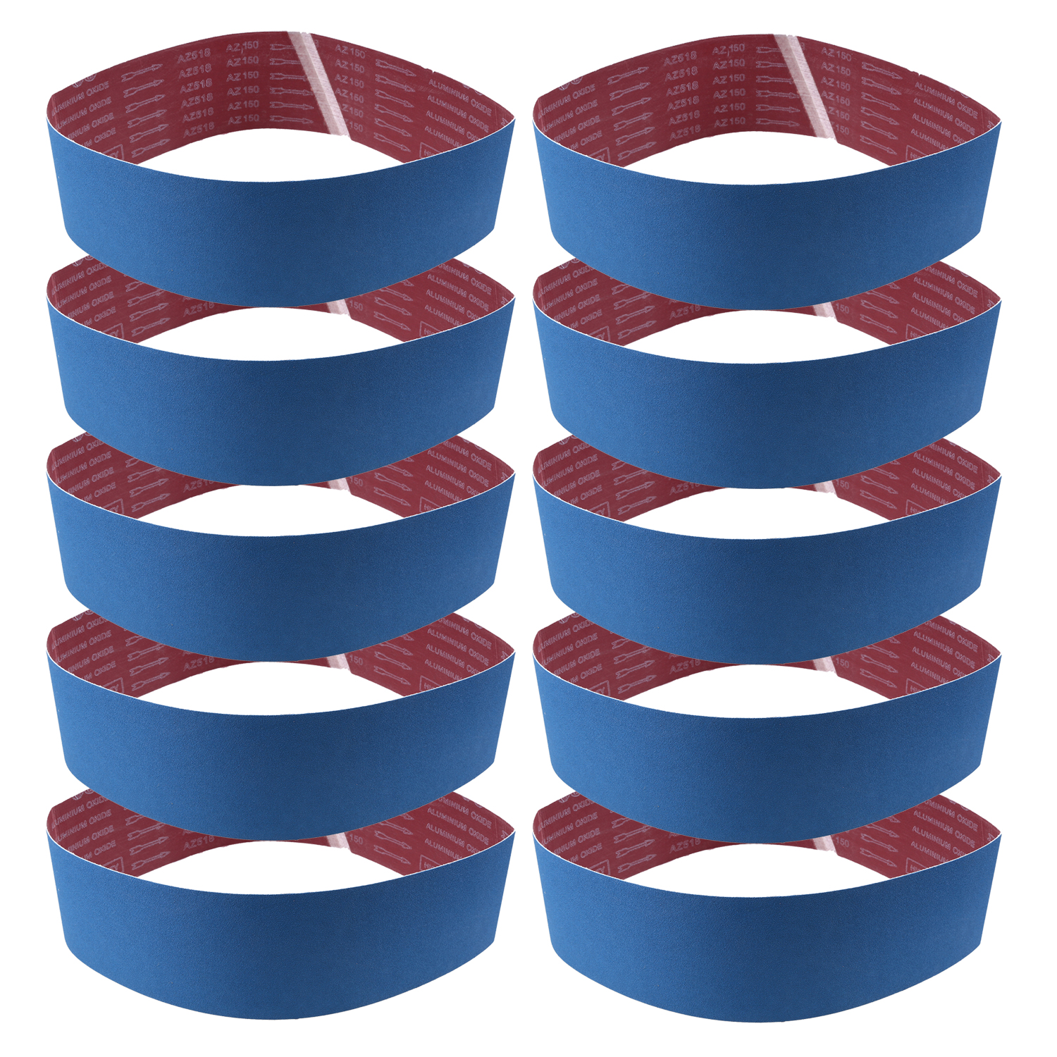 WCIC 4 X 36 Inch Sanding Belts 150 Grit Aluminum Oxide Sander Belt
