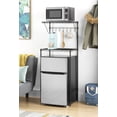 Whitmor Supreme Over-the-Fridge Shelf with Leveling Feet, Black ...