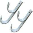 MENG ZHI AO 2 Pcs Heavy Duty White Aluminium Wide Pool Pole Hanger ...