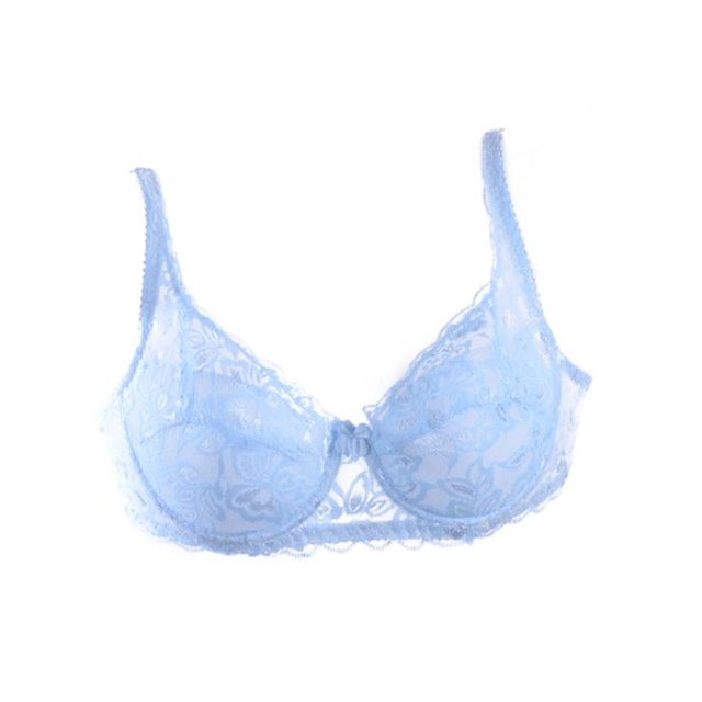 Womens Double Support Cotton Wire-Free Bra Soft Smoothing Wirefree Bra ...