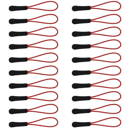 Pack of 20 Reflective Zipper Pull Cord Zip Tags Zip Pullers Zip ...