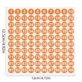 1 to 100 Number Combination Stickers Sheet, Small Round Dot Labels for ...