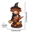 Beforeyayn Halloween Decor Cow Decorations, Scottish Resin Statues for ...