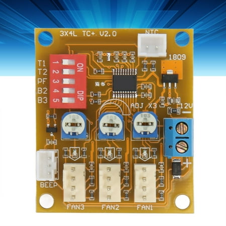 Spptty Fan Speed Control Module,PWM Fan Temp Control Module,3 Way 4 ...