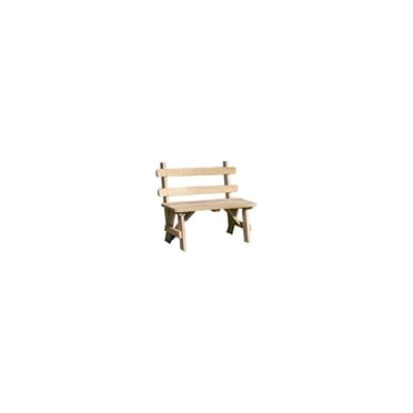 Creek Vine Design 6 ft. Cedar Tab Back Bench - Walmart.com