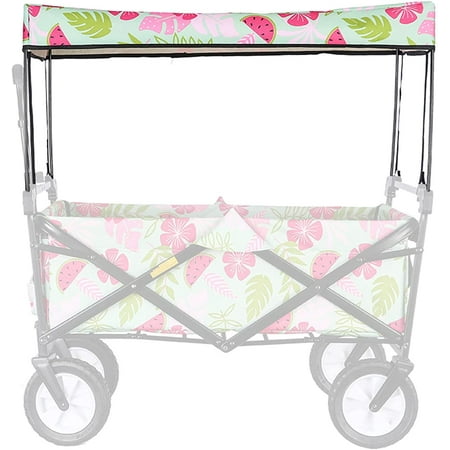 Trolley Cart Awning Canopy, for Shopping/Camping Folding Wagon Outdoor ...