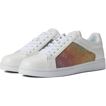 GUESS Mens Leddy Sneaker, White/Rainbow, 12 | Walmart Canada