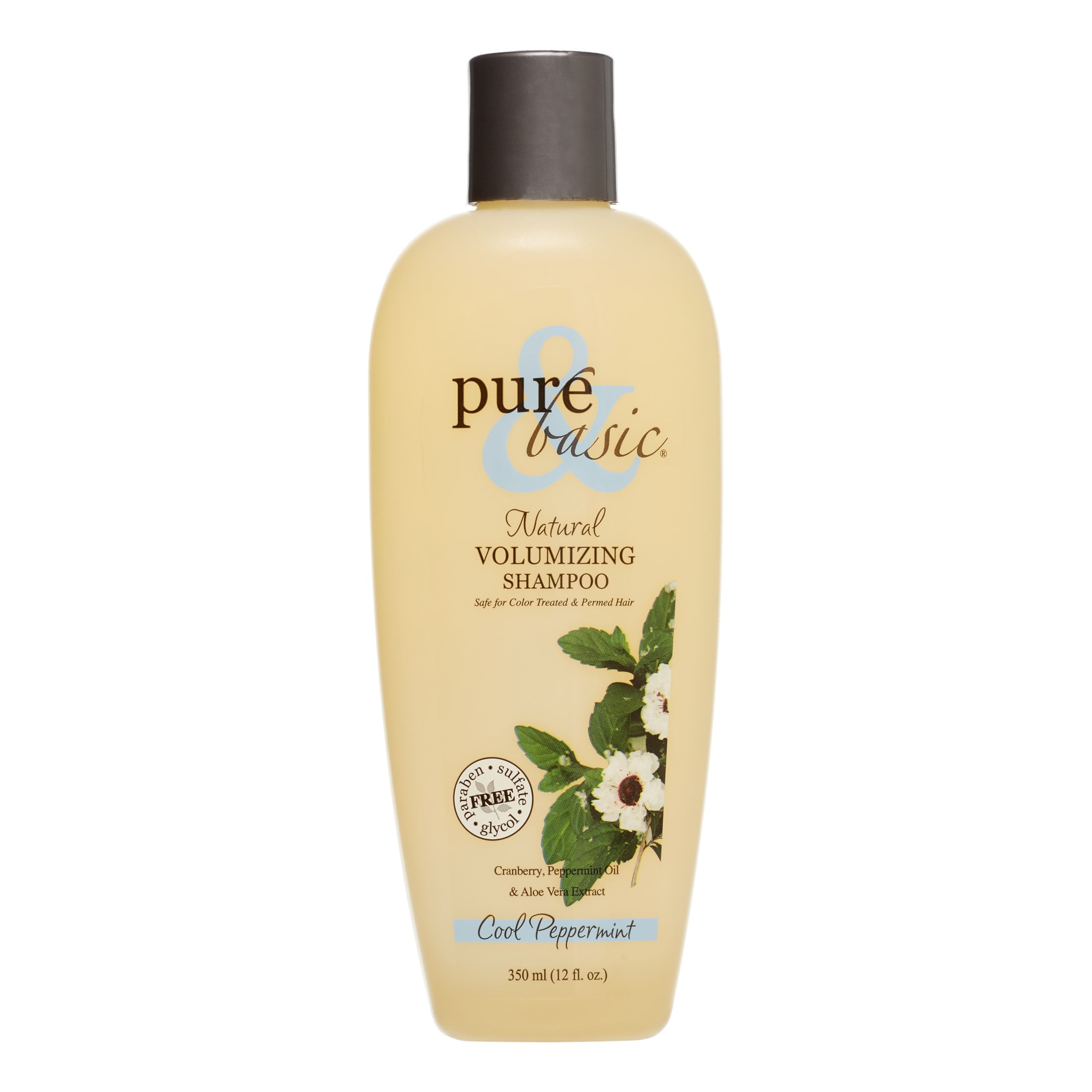 Pure & Basic Products Volumizing Shampoo, Peppermint, 12 Oz - Walmart.com