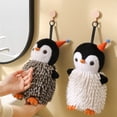 AOOOWER Hygienic Microfiber Penguins Shape Kitchen Hand Towel Practical ...