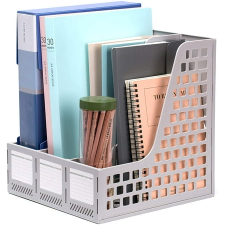 Sturdy Magazine File Holder Desk Organizer File Folder for Office ...