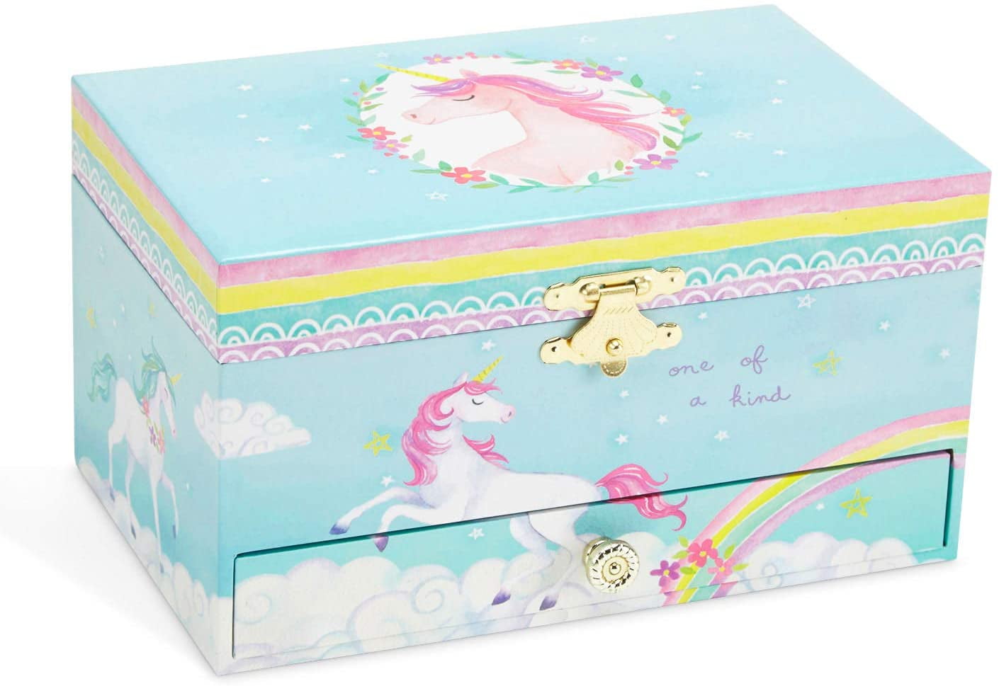 Jewelkeeper Girl’s Musical Jewelry Storage Box with Pullout Drawer and ...