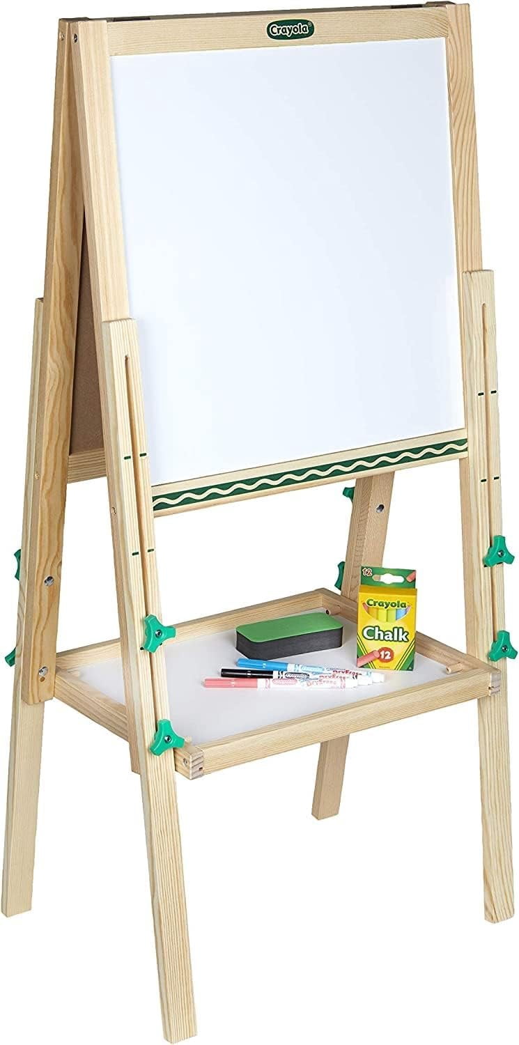 Crayola Kids Mini Wooden Art Easel & Supplies, Toddler Toys, Gift for ...