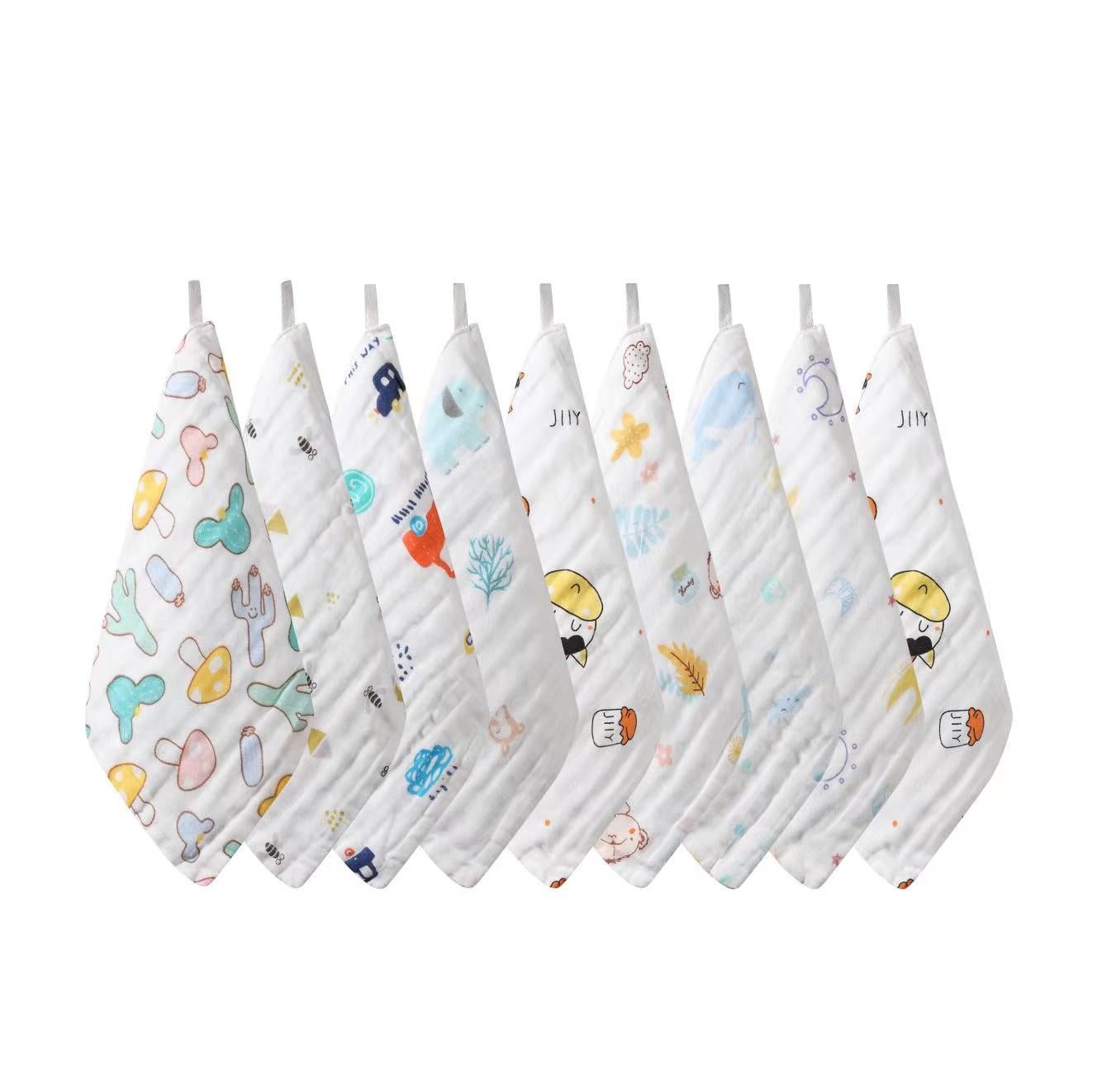 Muslin Squares baby Muslin Cloths - Washcloths Baby Face Towel 8 Pack 6 ...