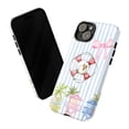 Coastal Seagull Phone Case, Pink Bow Life Ring Striped iPhone Cover ...