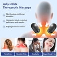 3-in-1 Neck Massager Pillow with Heat - Deep Tissue Vibration Massage ...