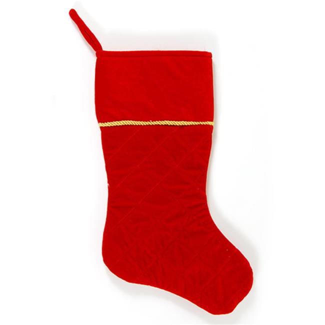 DDI 2127647 Red Velvet Quilt Stocking Case of 36 - Walmart.com