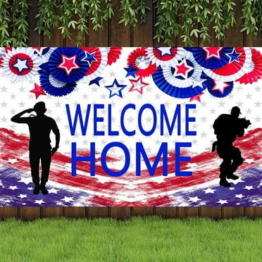 Welcome Home Banner Housewarming, Outdoor Welcome Back Home Yard Sign ...