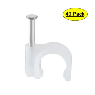 10mm Cable Wire Clips, Nail-In Wire Nail Clamps Cord Organizer Tie ...