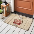 Farmhouse Chicken Washable Entry Rug 2x3 Country Retro Farm Barn Eggs ...