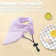Dog Baseball Cap - Summer Beach Visor Hat with Ear Holes, Adjustable ...