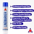 Aerosol Solutions Line Marker Blue 26 Oz | Grass and Road Spray Paint ...