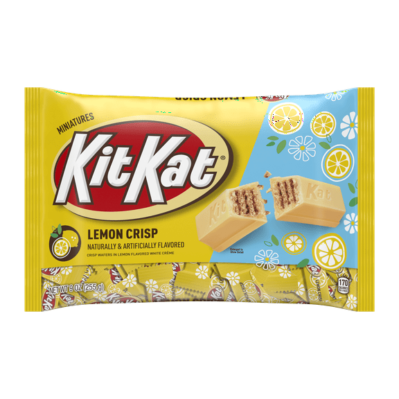 Mini Bars Kit Kat, Easter Lemon Crisp Wafer Candy, 9 Oz - Walmart.com