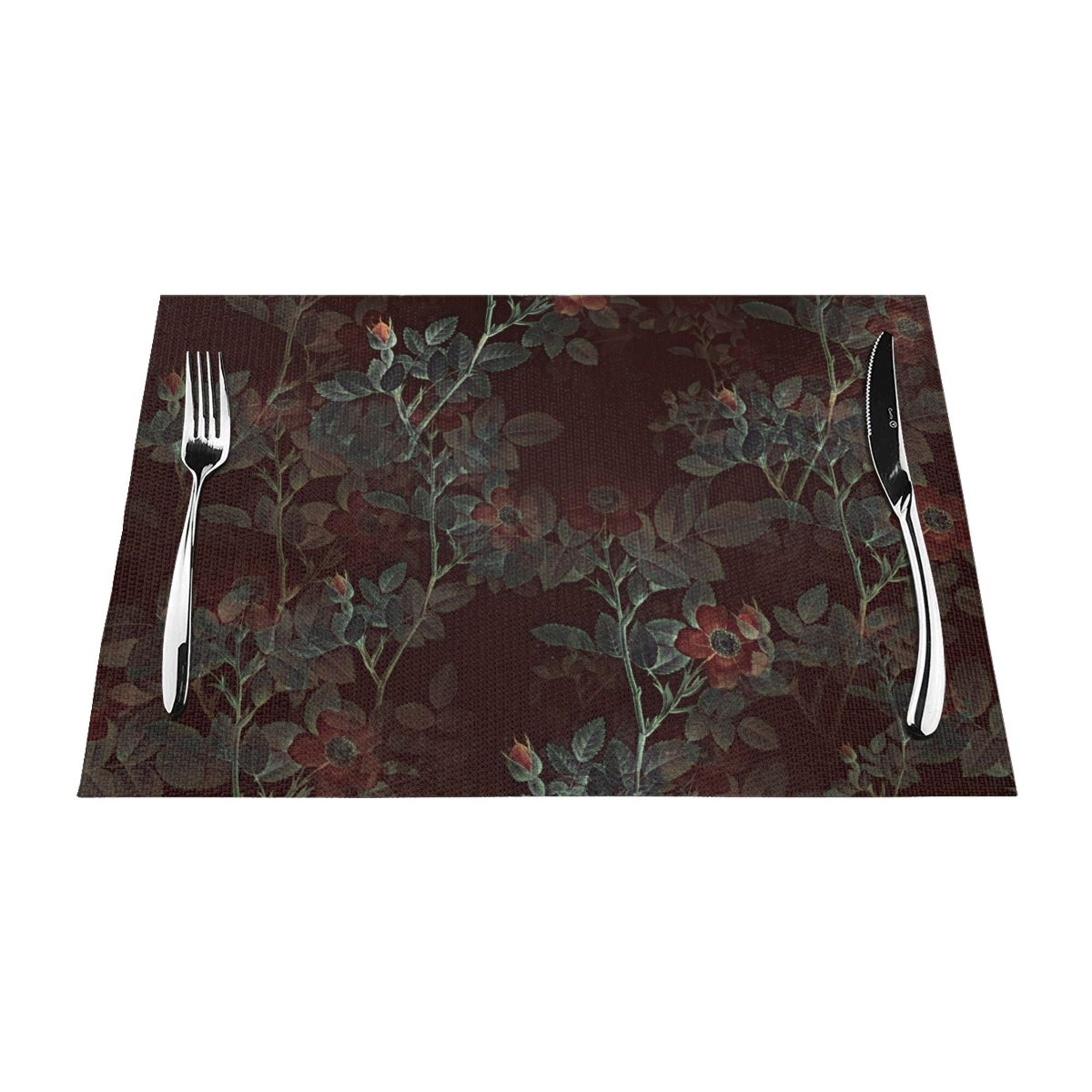 YFYANG Washable Heat-Resistant Placemats, 70% PVC/30% Polyester ...