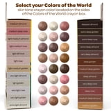 12 Packs: 24 ct. (288 total) Crayola Colors of the World Skin Tone ...