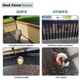 3'x42' Balcony Privacy Fence Screen with Zip Ties, Outdoor UV ...