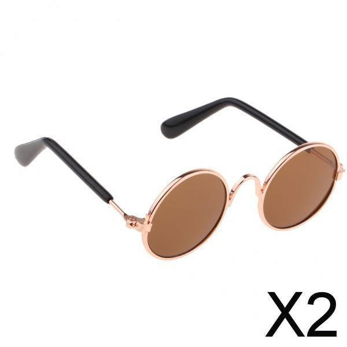 Paquete de 2-4 Gafas para muñeca BJD 1/6 perfke marco dorado color ...