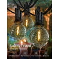 Brightown Outdoor String Lights - Globe Patio Lights 30 Ft with 30 G40 ...