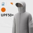 Big & Tall Men's USB Cooling Fan UPF 50+ Hoodie Sun Protection Built-in ...