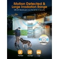 Qunler 348 LED Solar Flood Lights 3000LM, Motion Sensor, Outdoor ...