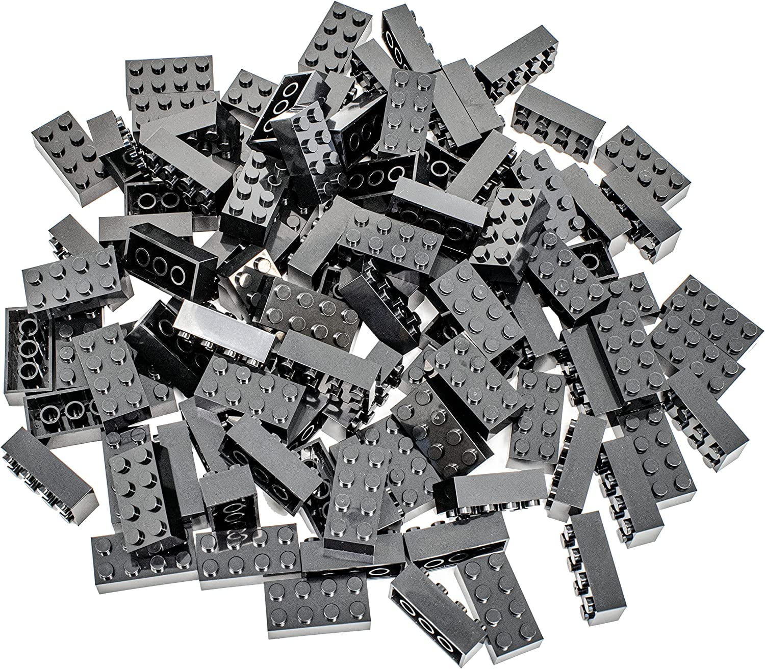 Minizfigs Classic 2x4 Building Brick Play Set - 100 pcs - Compatible ...