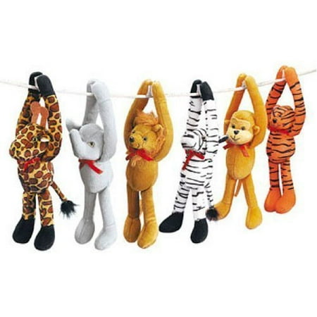 Plush Long Arm Zoo Animals with Velcro Paws (1 dz) - Walmart.com