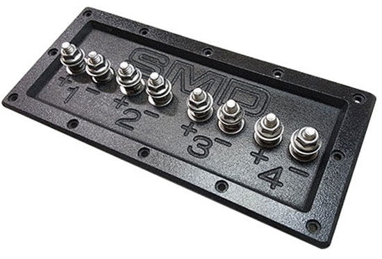 SMD 4 Channel Heavy Duty Square Speaker Terminal (Stainless) - 4 ...