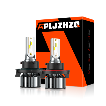 Alla Lighting 6V~18V 9000Lms HIR2 9012 LED Headlights Bulbs High Beam ...