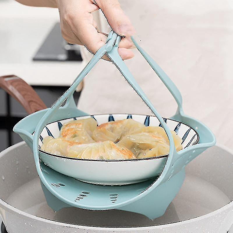 Food Grade Silica Gel Retractable Folding Steamer Steamer Basket Fruit ...
