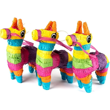 10Pcs Mini Donkey Pinatas Fiesta Decorations, Cinco De Mayo Pinata ...