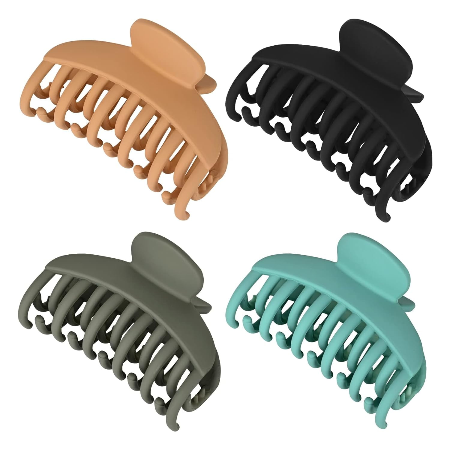 Click here for Unbranded 4 Pcs Double Row Teeth Hair Claw Clips 2... prices