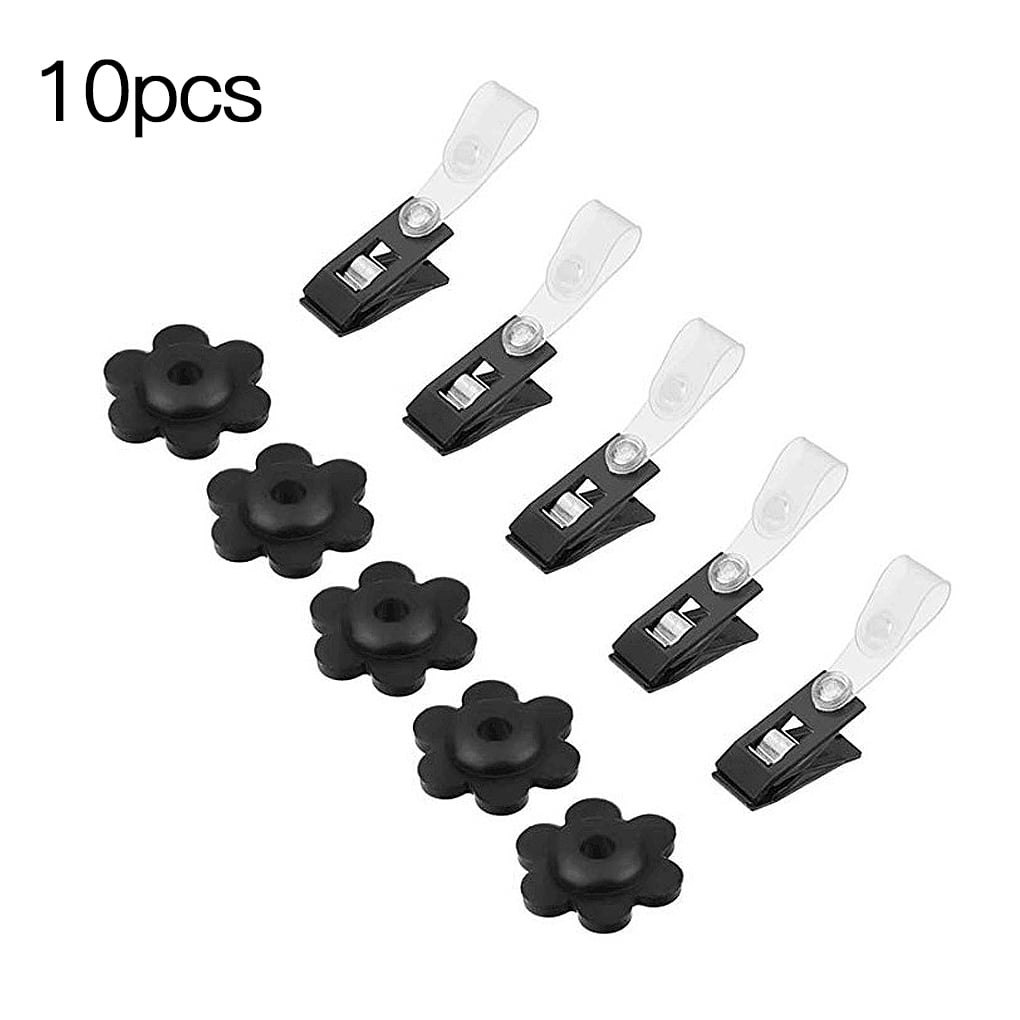 TureClos 10pcs Flag Anti-Wind Clips Garden Flagpole Rubber Stopper ...