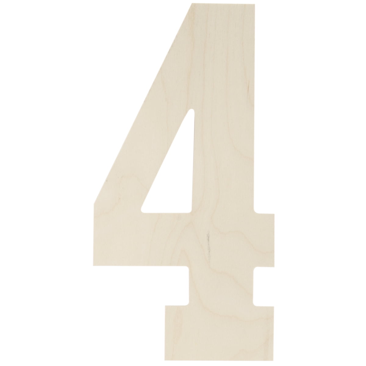 Baltic Birch Collegiate Font Letters & Numbers 13"-4 - Walmart.com