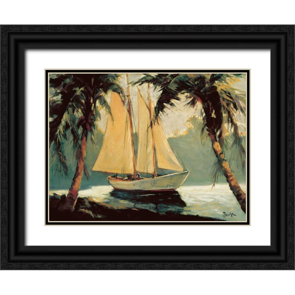 Pawla, Frederick Alexander 32x25 Black Ornate Wood Framed with Double ...